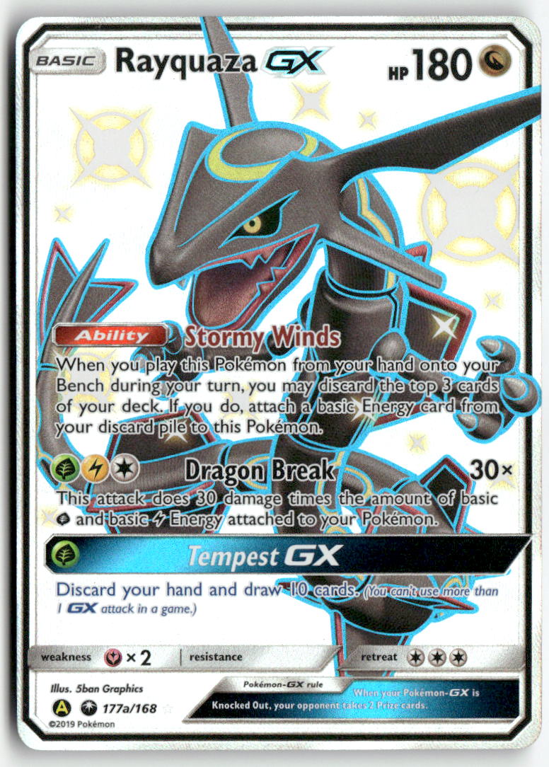 2019 Hidden Fates Rayquaza Premium Box - Rayquaza GX