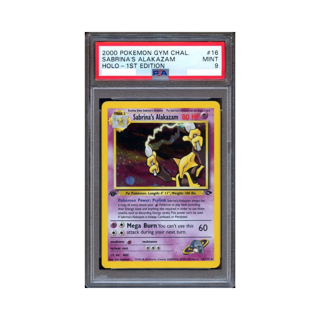 2000 Gym Challenge 1st Edition - Sabrina's Alakazam - PSA 9