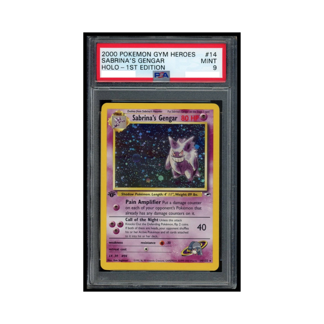 2000 Gym Heroes 1st Edition - Sabrina's Gengar - PSA 9